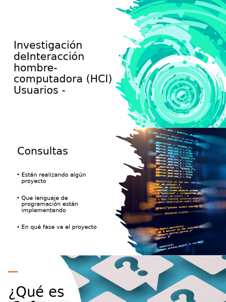 Interacción Hombre-Computadora (HCI) | PDF | La interacción persona ...