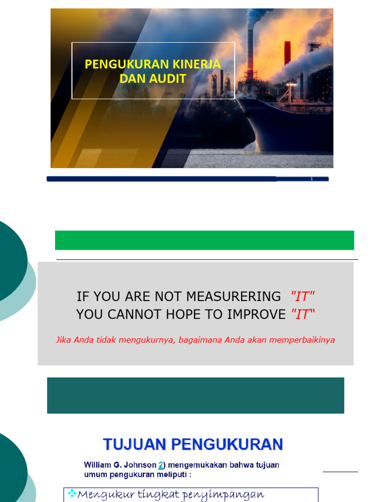 Modul 05 PENGUKURAN KINERJA DAN AUDIT Rev 1 | PDF