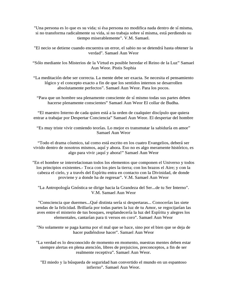 Una Persona Es Lo Que Es Su Vida | PDF | Amor | Gnosticismo