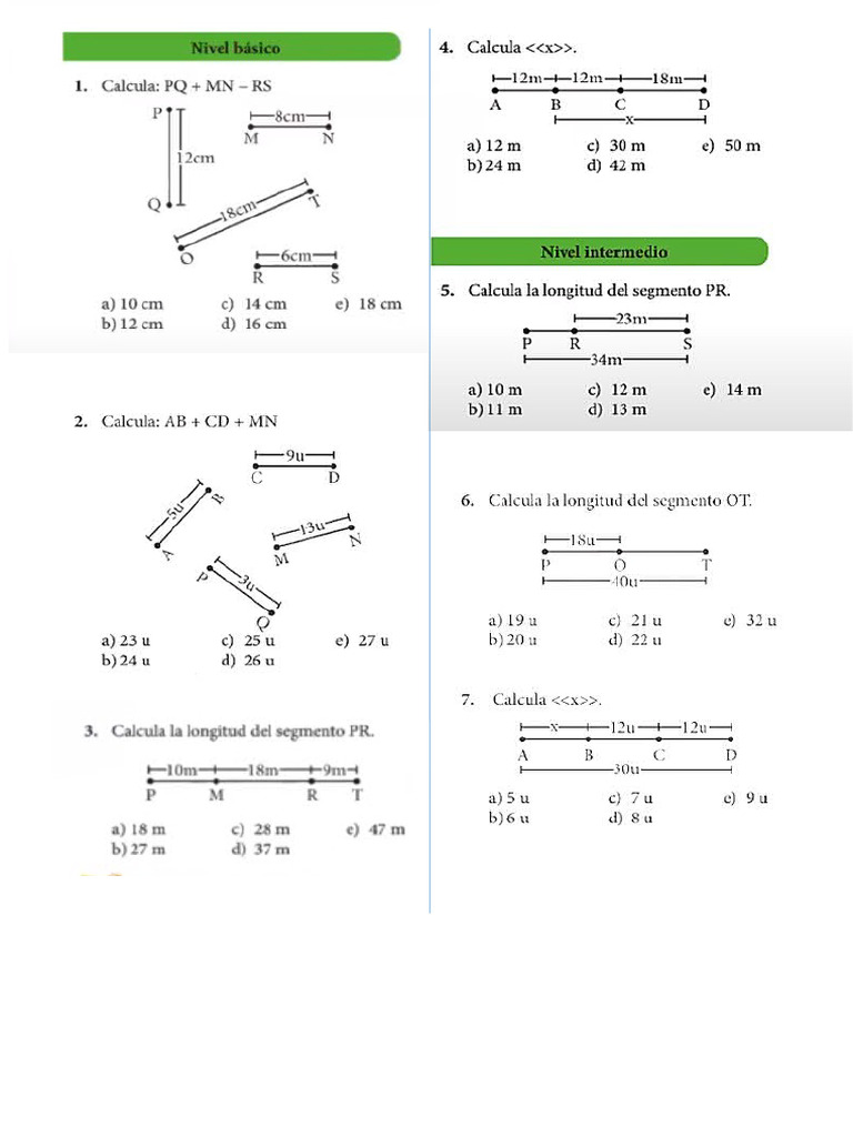 Practica de Segmentos | PDF