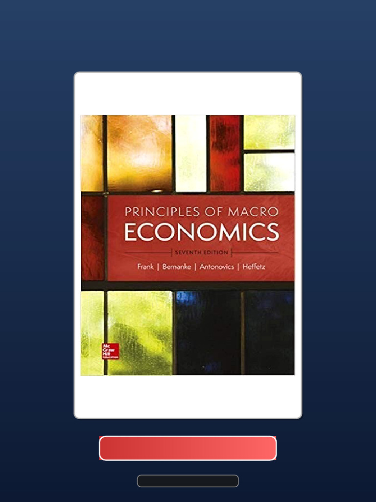 Principles of Macroeconomics 7th Edition by Robert Frank Ebook and ...