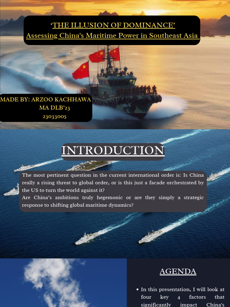 Constrained Ambition Assessing China's Maritime Power in The Western ...