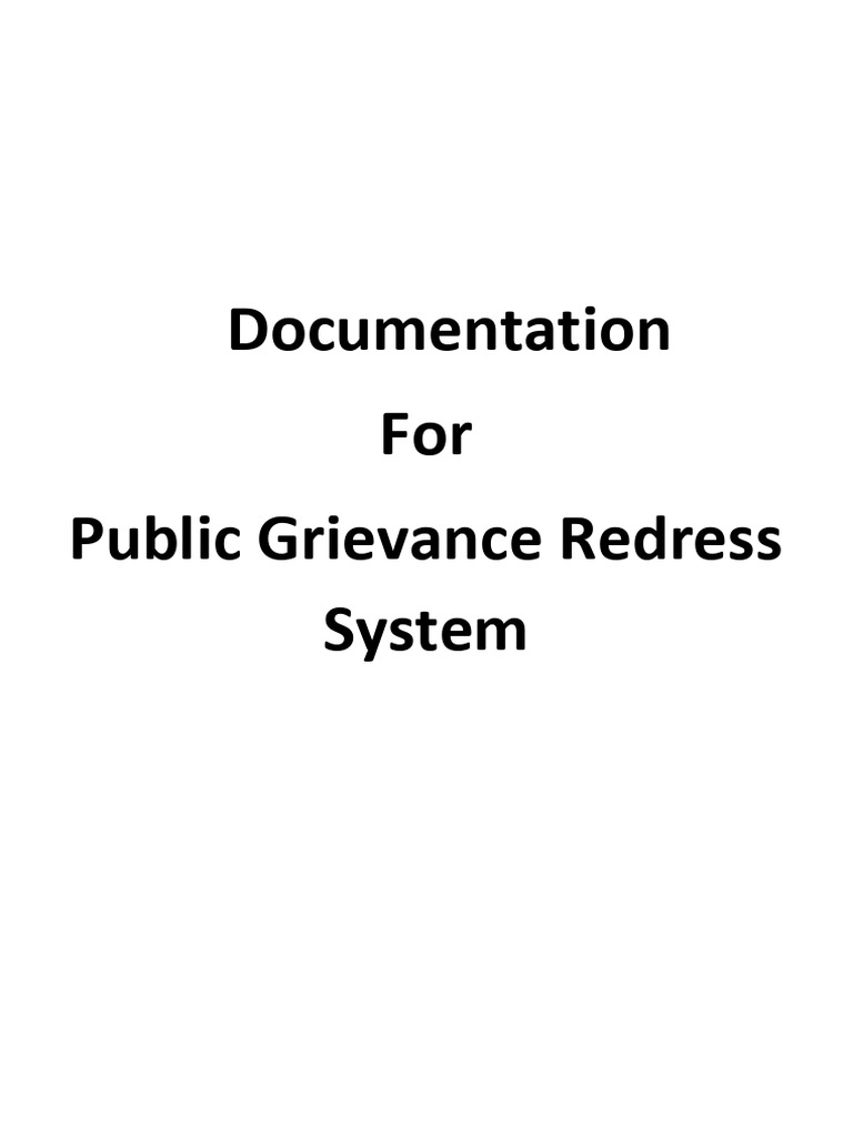 Public Grievance Redress System | PDF | Computing