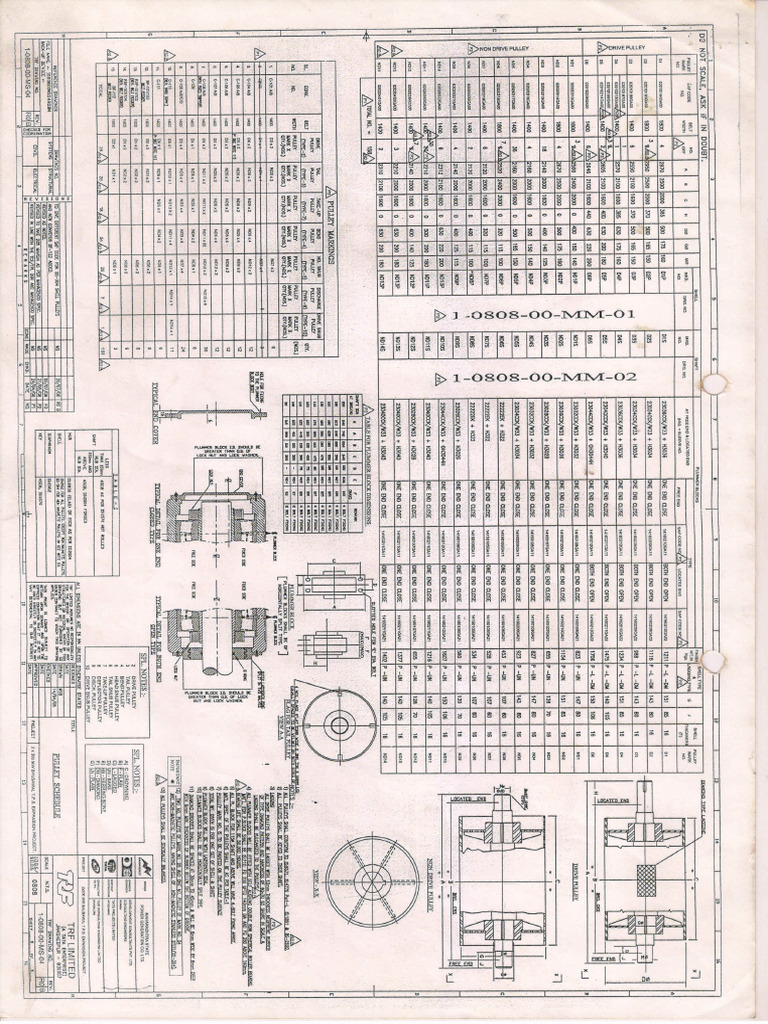 TRF Pulley Drawings | PDF
