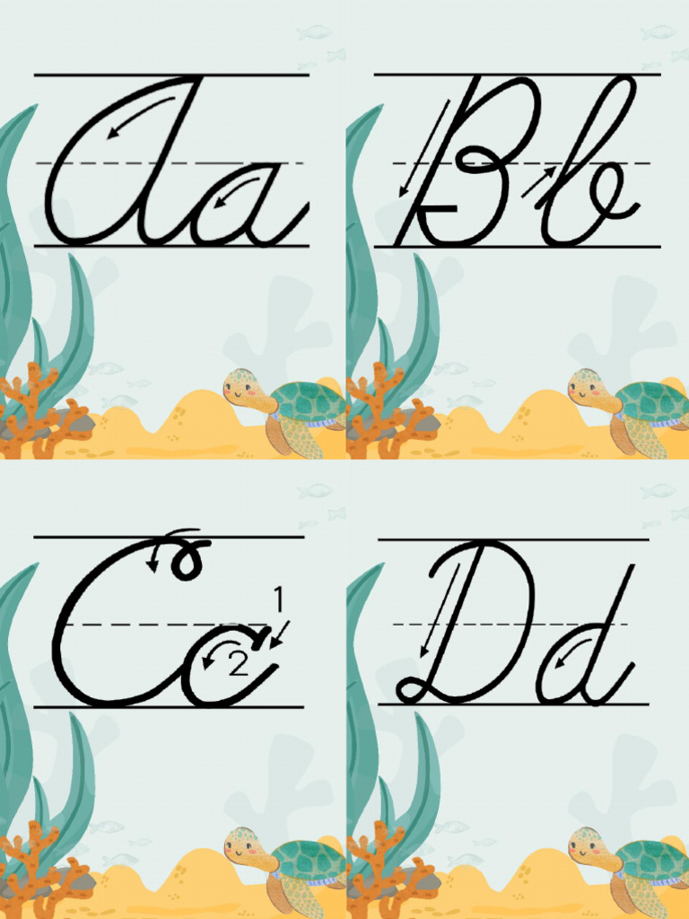 Alphabet Flashcard Ocean | PDF