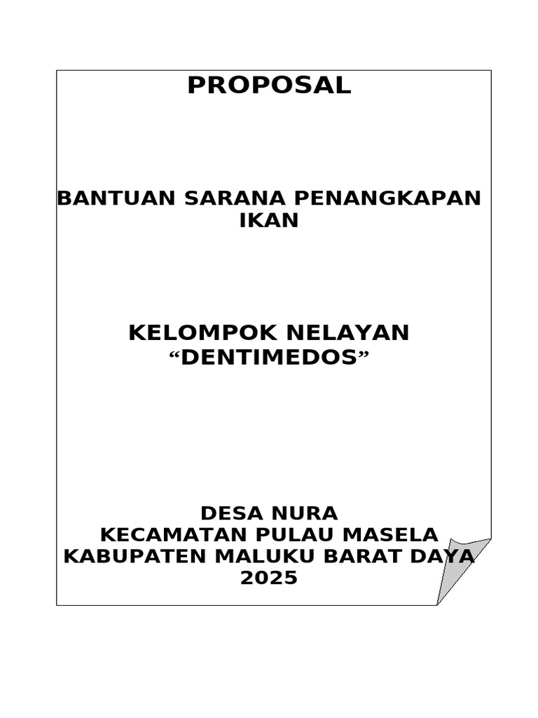 Proposal Kelompok DENTIMEDOS 2025 | PDF