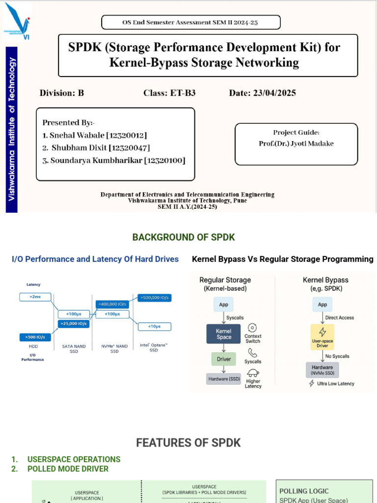 SPDK (Storage Performance Development Kit) For Kernel-Bypass Storage Networking | PDF