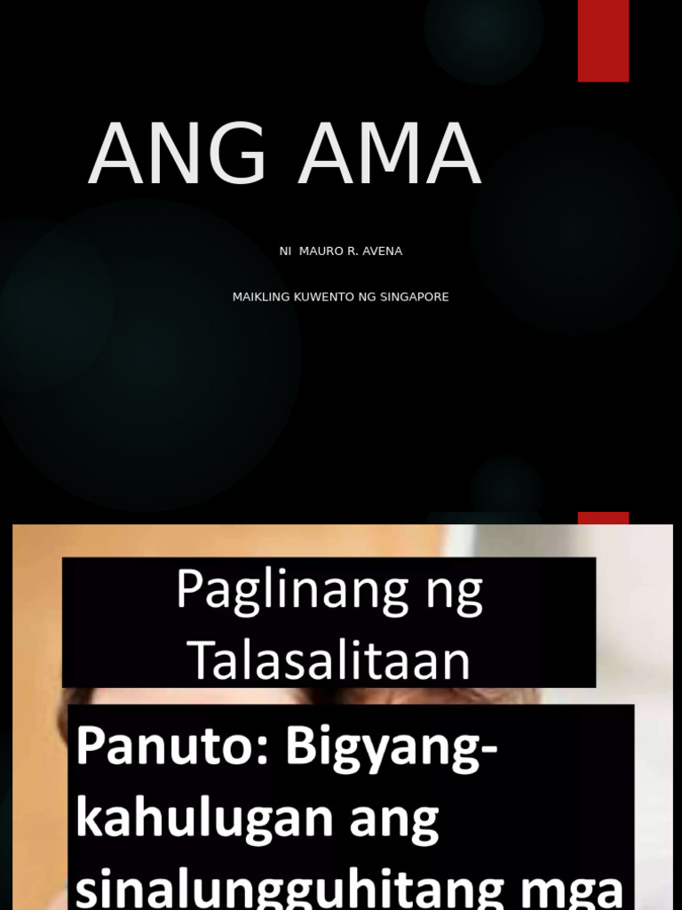 Q1 Week 1 Ang Ama | PDF