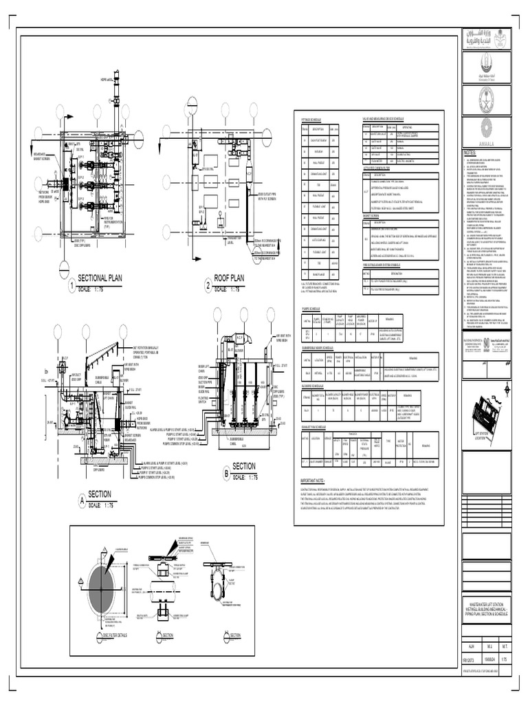 Lift Station Ifc Layout | PDF | Pipe (Fluid Conveyance) | Valve