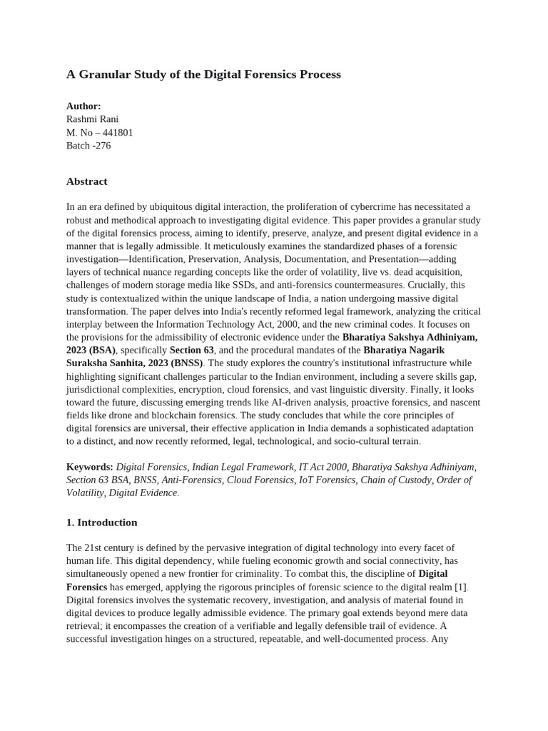 Research Paper | PDF | Digital Forensics | Computer File