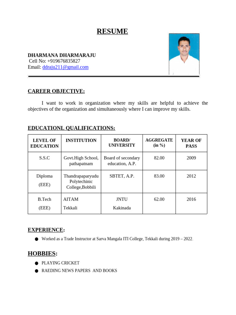 Dharma Resume | PDF