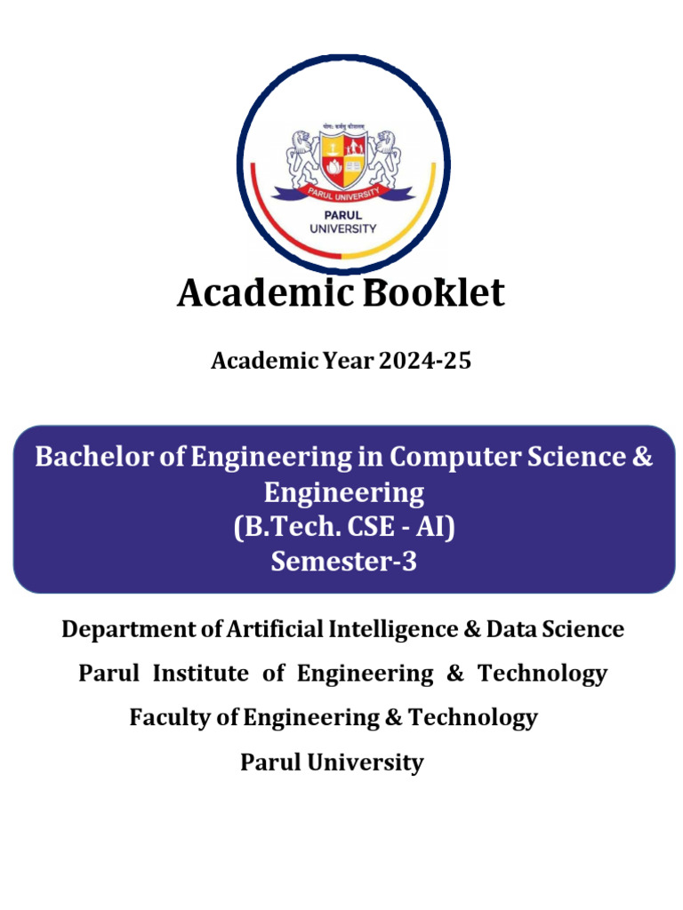 AI 3rd Sem Orientation Booklet 2025-2026 | PDF | Method (Computer ...
