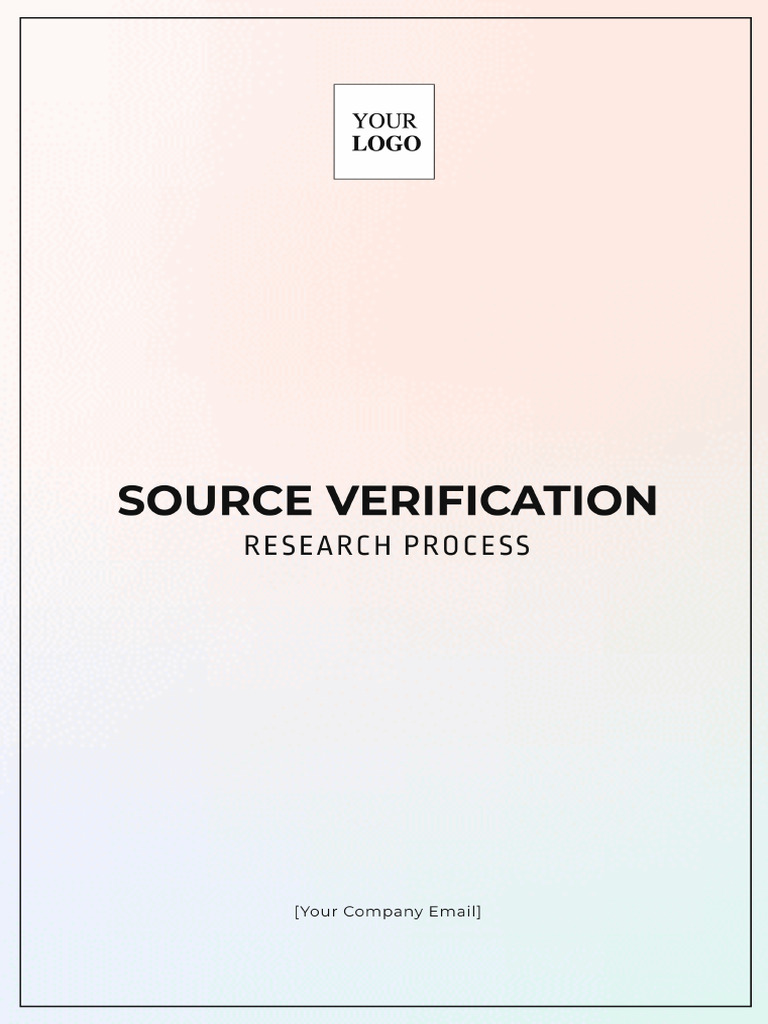 Free Source Verification Research Process Template | PDF