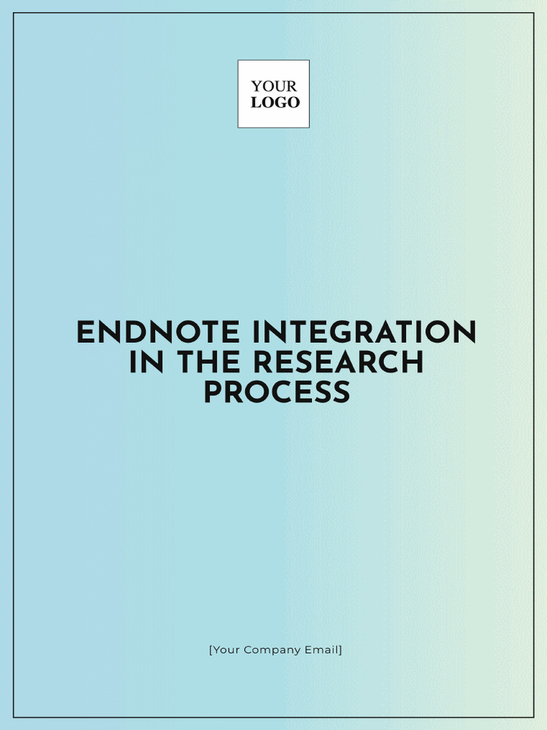 Free EndNote Integration in Research Process Template | PDF