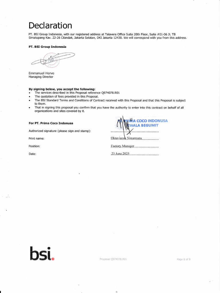 Declaration: Group | PDF
