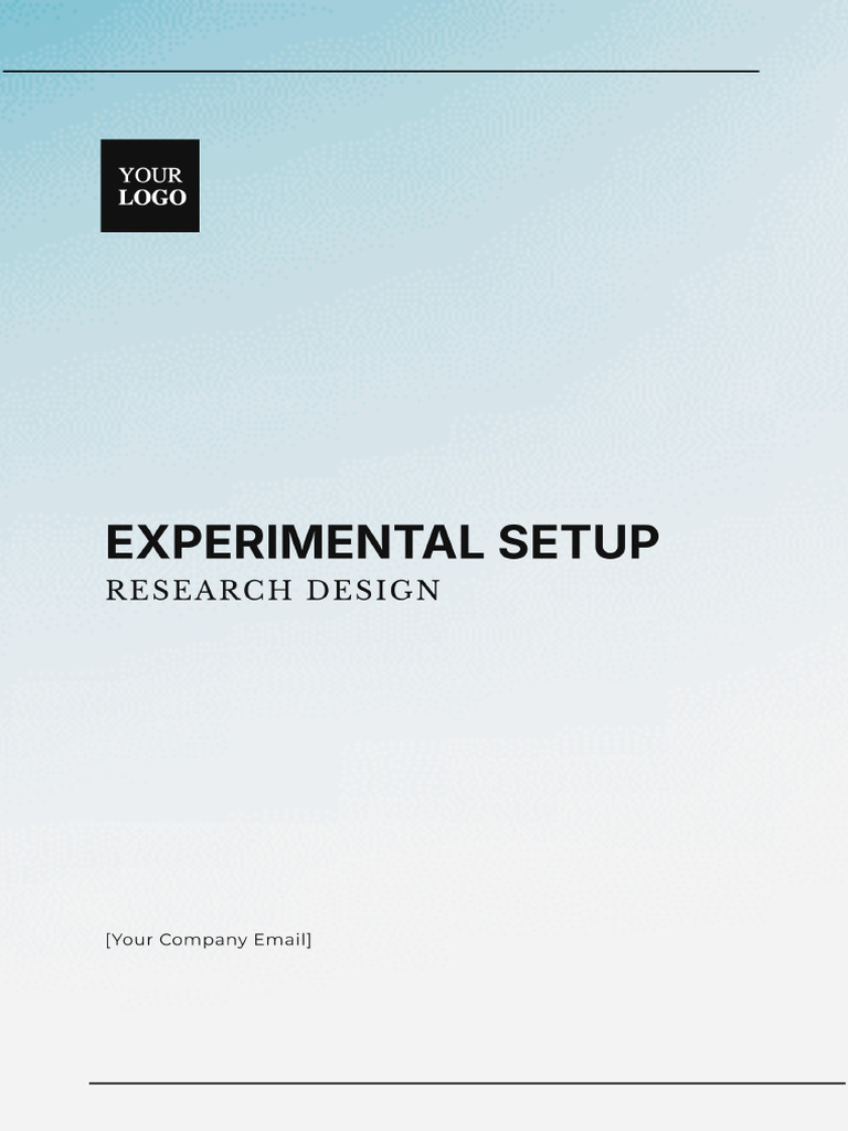 Free Experimental Setup Research Design Template | PDF