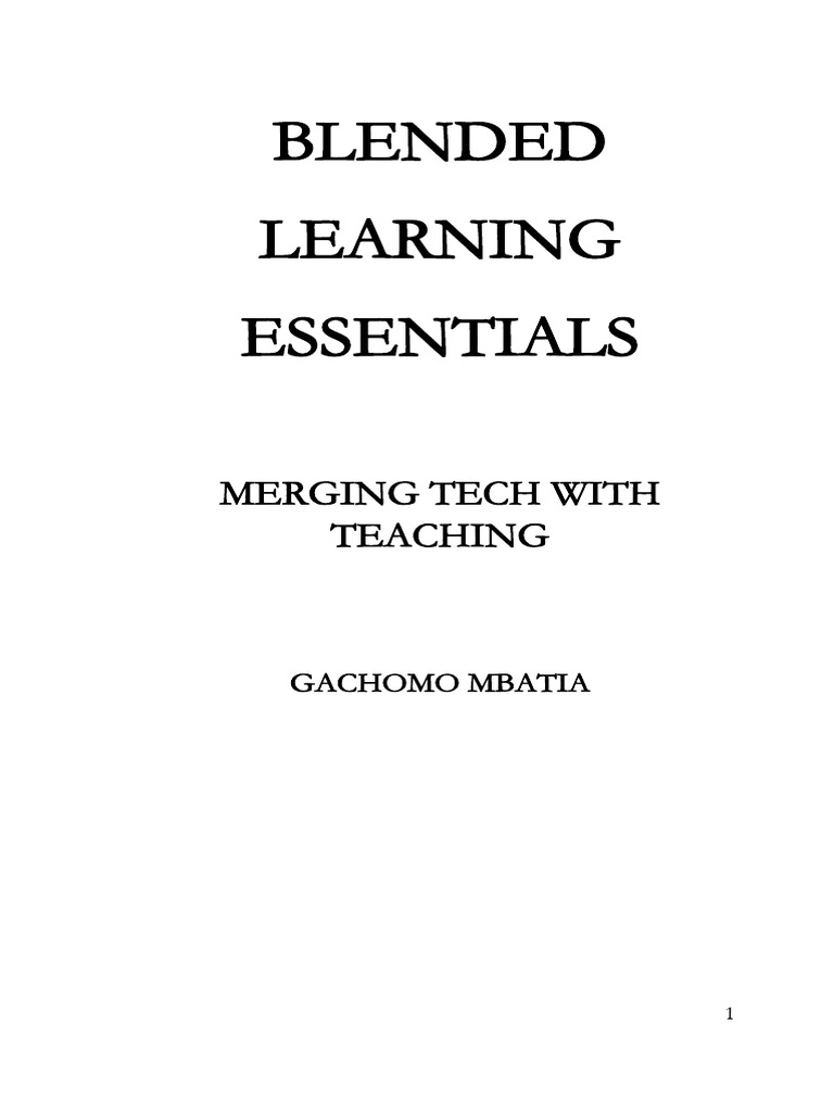 Blended Learning Essentials | PDF | Learning | Teachers