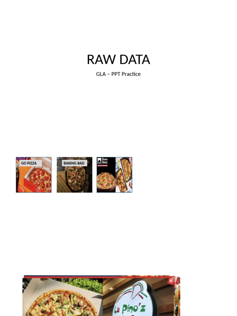 Raw Presentation Data | PDF