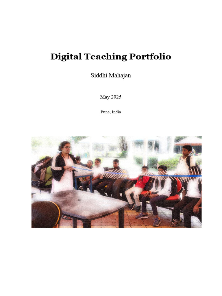 Siddhi Mahajan - Digital Teaching Portfolio..Docx-min | PDF | Constructivism (Philosophy Of ...