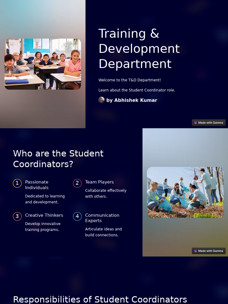 Training and Development Department | PDF | Mentorship | Education Theory
