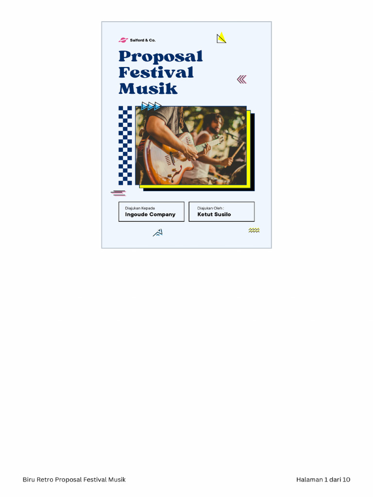 Biru Retro Proposal Festival Musik | PDF