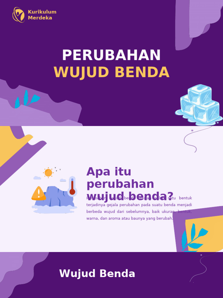 Perubahan Wujud Benda Kelas 4 | PDF