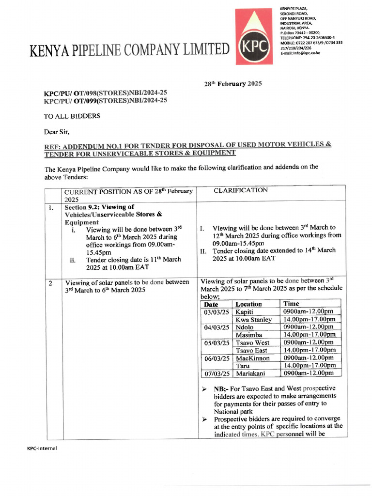 Clarification No.1 098 | PDF