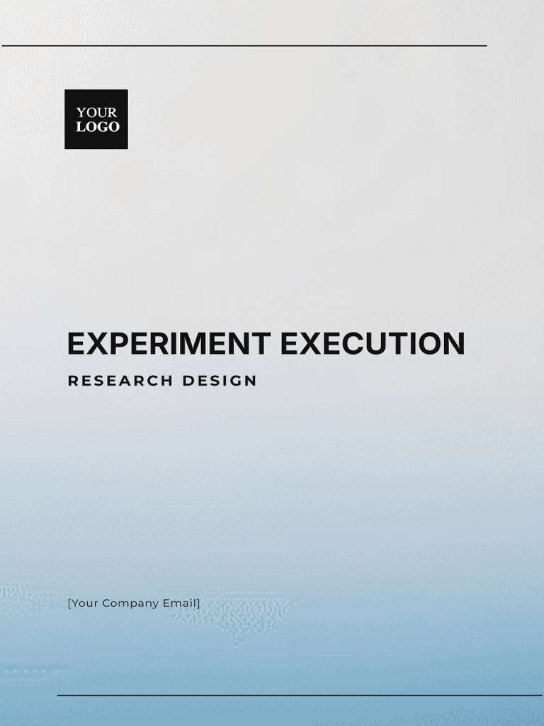 Free Experiment Execution Research Design Template | PDF