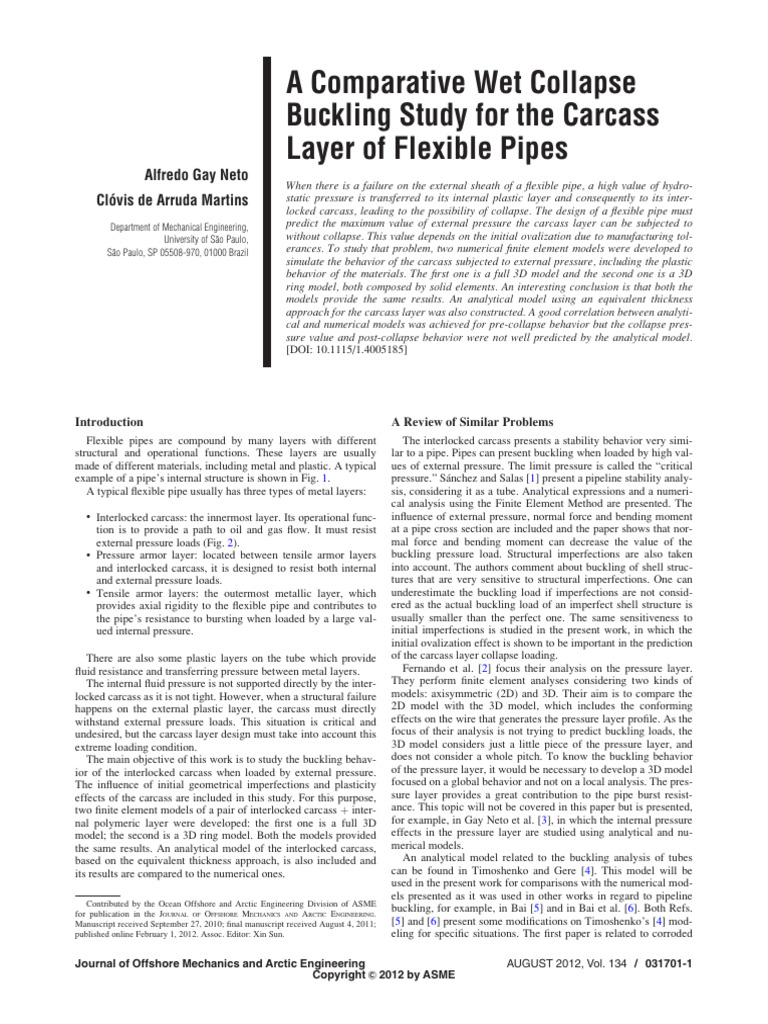 2012-A Comparative Wet Collapse Buckling Study For The Carcass Layer of ...