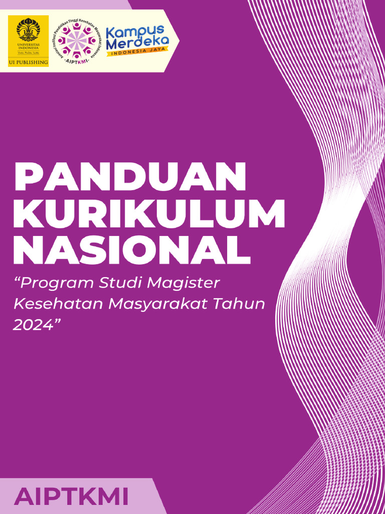 Panduan Kurikulum Nasional Program Studi Magister Kesehatan Masyarakat Tahun 2024 | PDF