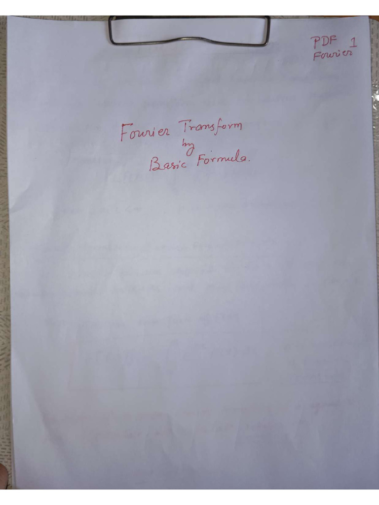 Fourier Transform Short Question Unit 2 Pdf