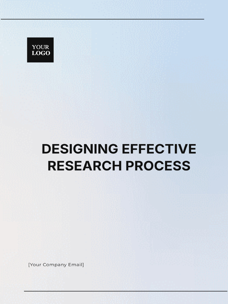 Free Designing Effective Research Process Template | PDF