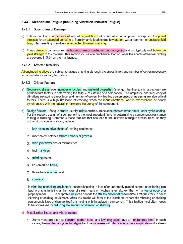 Understanding Mechanical Fatigue in Equipment | PDF | Fatigue (Material ...