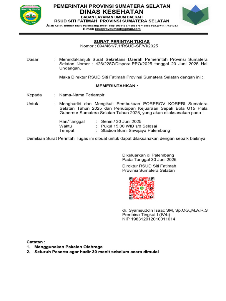 20250630122925SPT Pembukaan Porprov | PDF