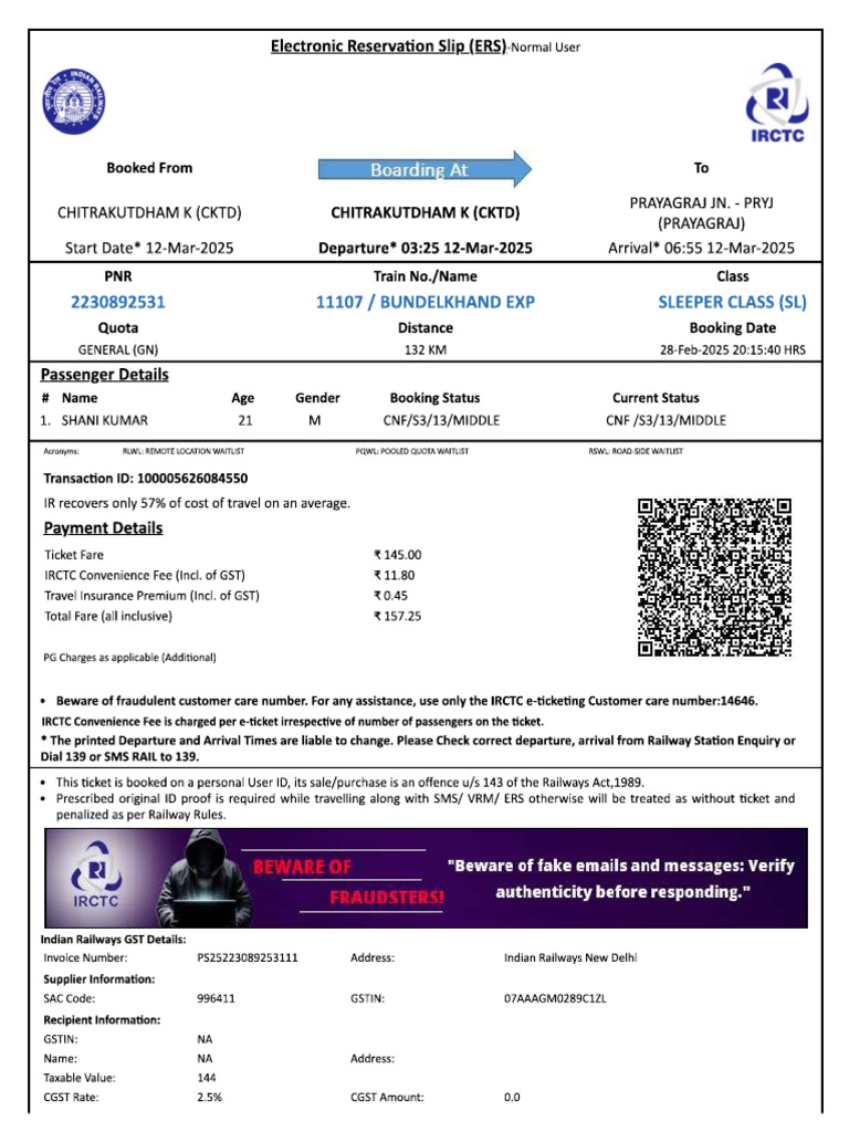 Shani Ka Ticket | PDF