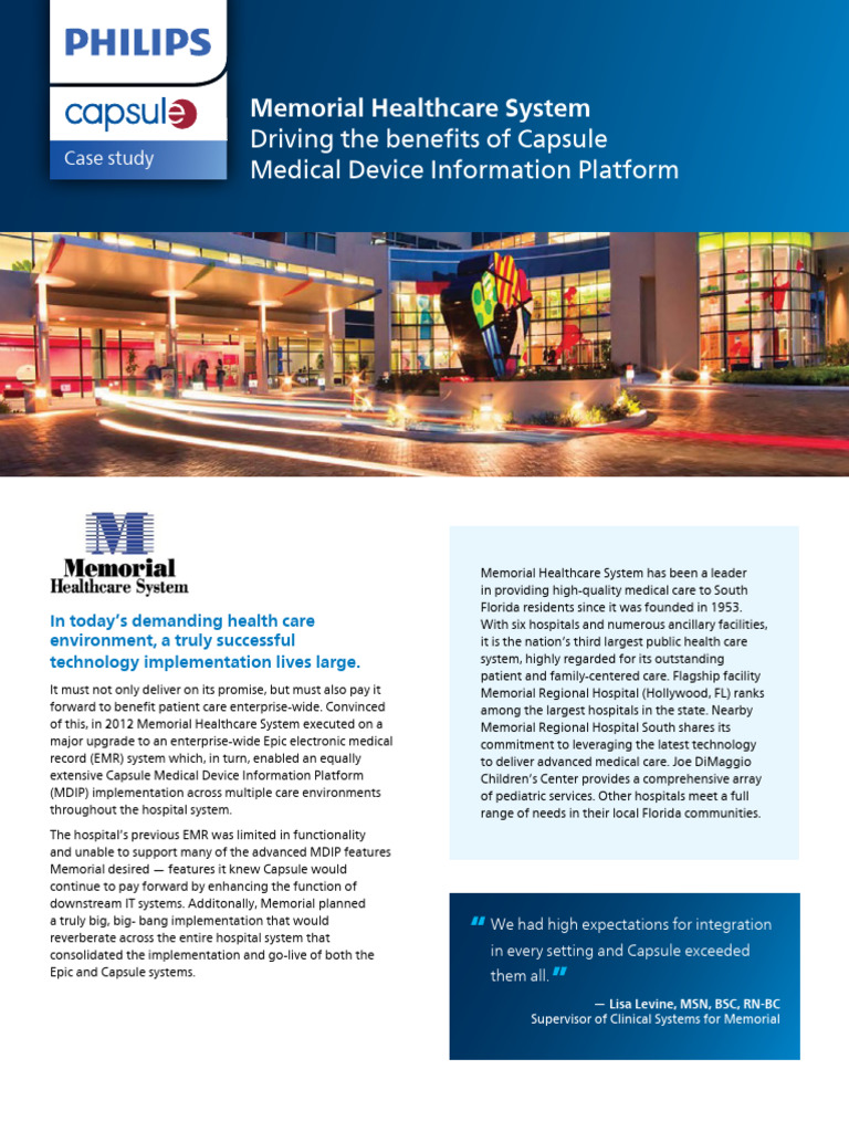 Driving The Benefits of Capsule Medical Device Information Platform ...