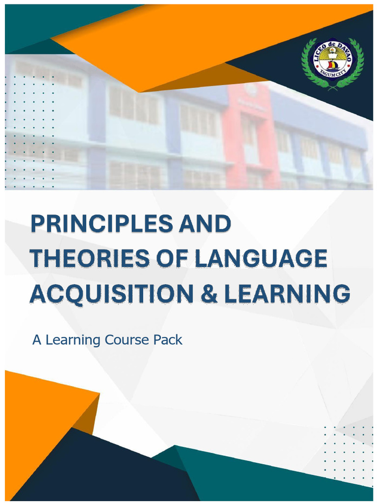 Principles and Theories of Language Acquisition & Learning | PDF ...
