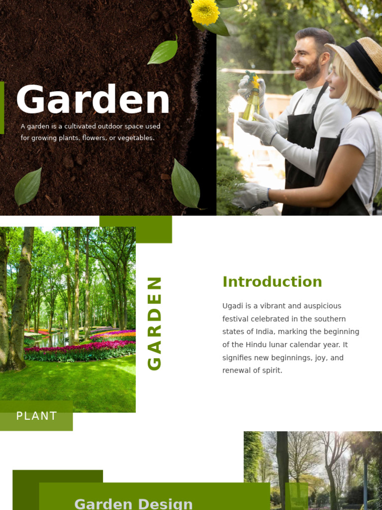 Free Garden PowerPoint Templates | PDF | Gardens