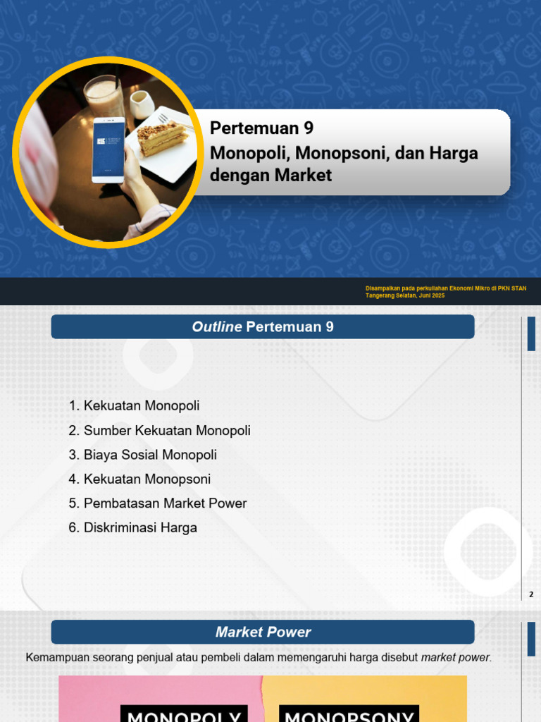 9 Microecon-Monopoli, Monopsoni, Dan Harga Dengan Market | PDF