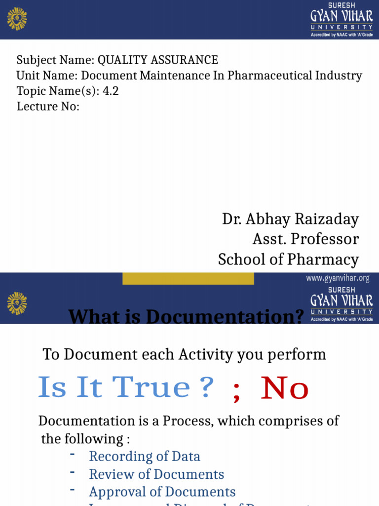 Chapter 4.2 QA Documentation Control Final - Copy Jss | PDF | Audit | Internal Audit