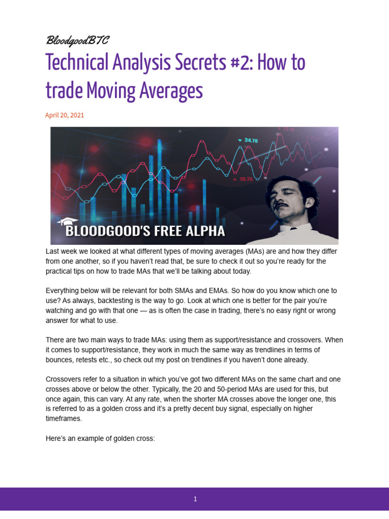 TA Secrets #2 How To Trade Moving Average | PDF