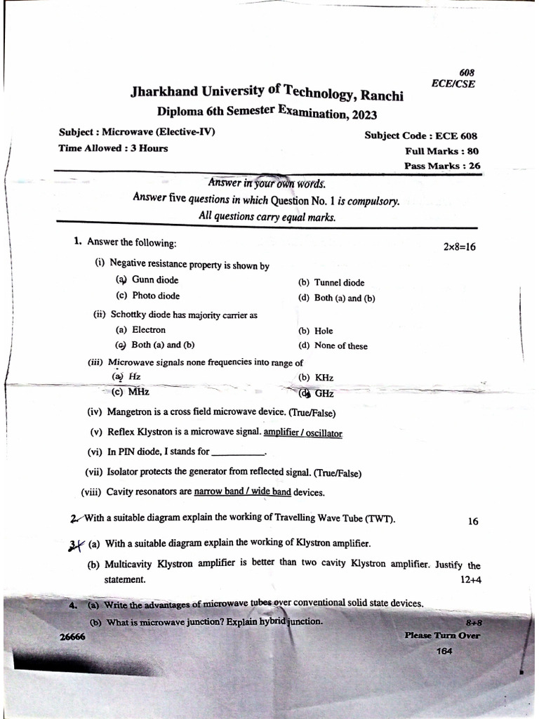 ECE 6th Sem 2023 | PDF