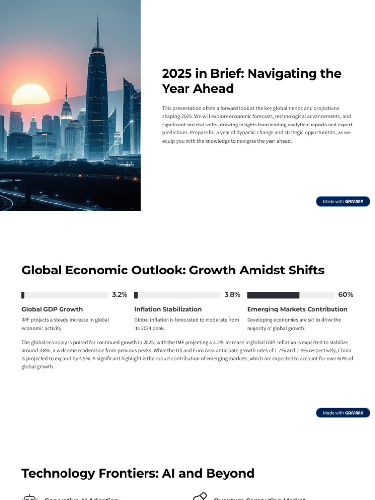 2025 in Brief Navigating The Year Ahead | PDF | Clean Technology ...