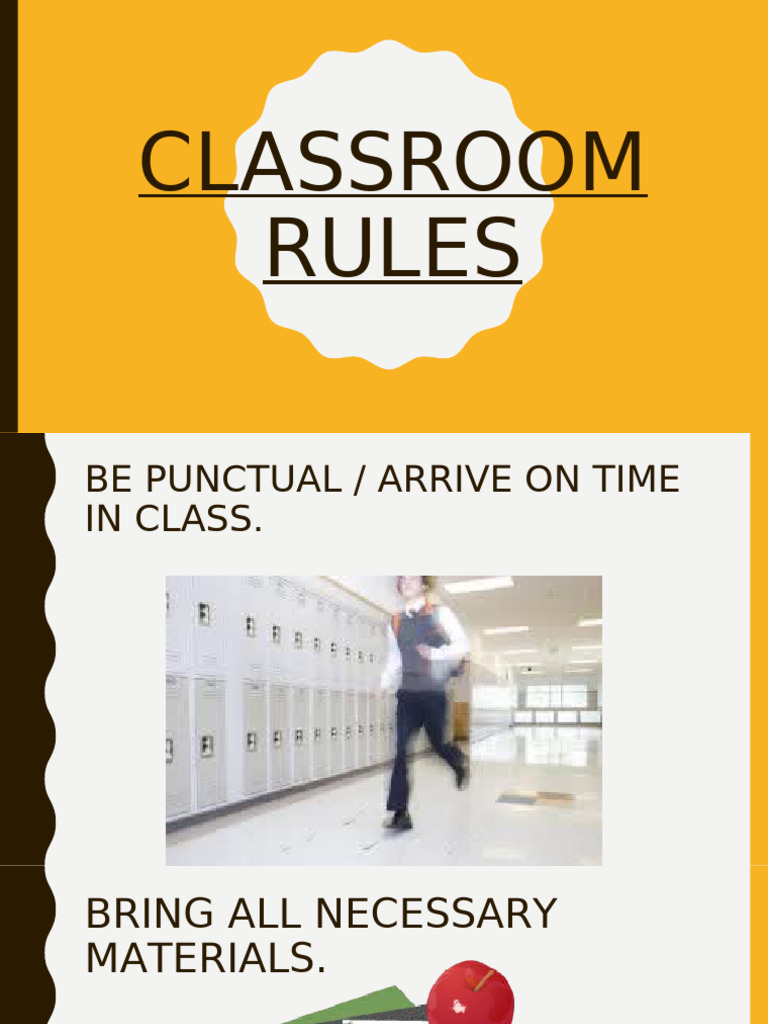 Classroomrules 161007121638 | PDF