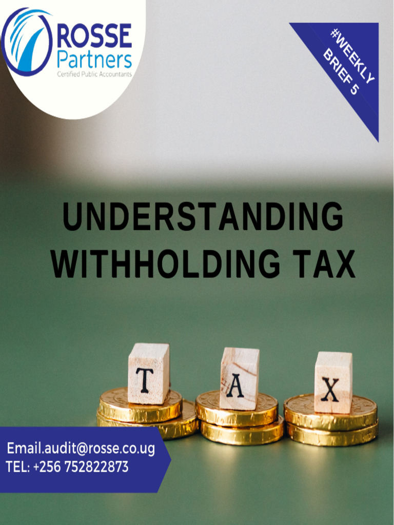 Understanding Withholding Tax | PDF | Taxes | Value Added Tax
