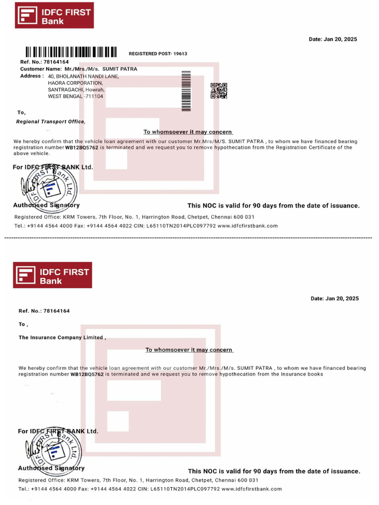 Idfc First BSNK | PDF