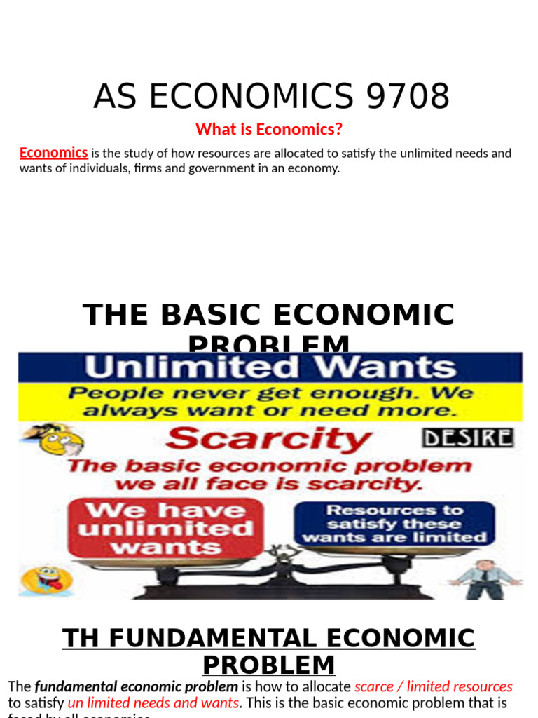 Understanding Scarcity and Economic Choices | PDF | Economics | Economies