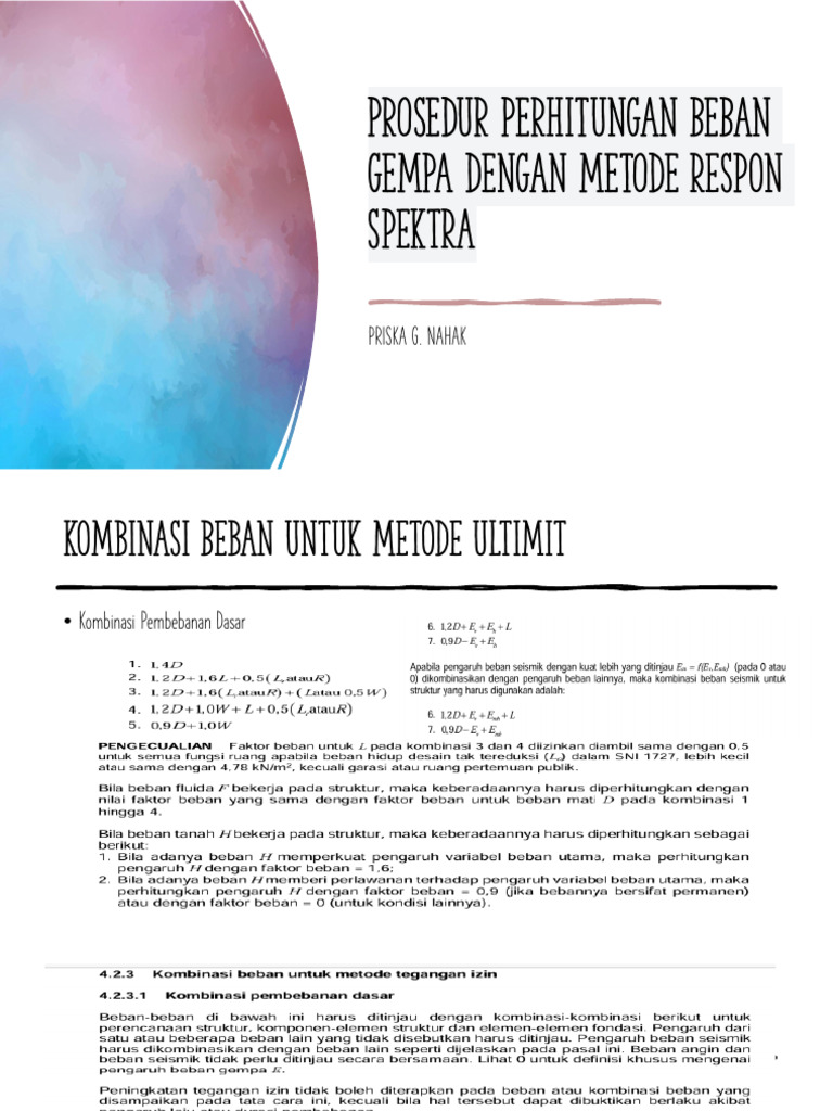 Kuliah 4 Grafik Respon Spektra SNI 2019 | PDF