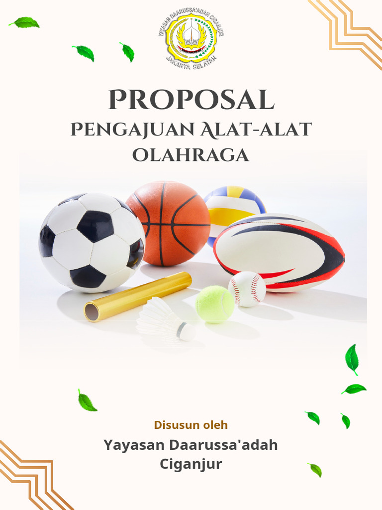 Putih Emas Modern Simpel Cover Proposal Pengajuan Dana Dokumen A4 ...