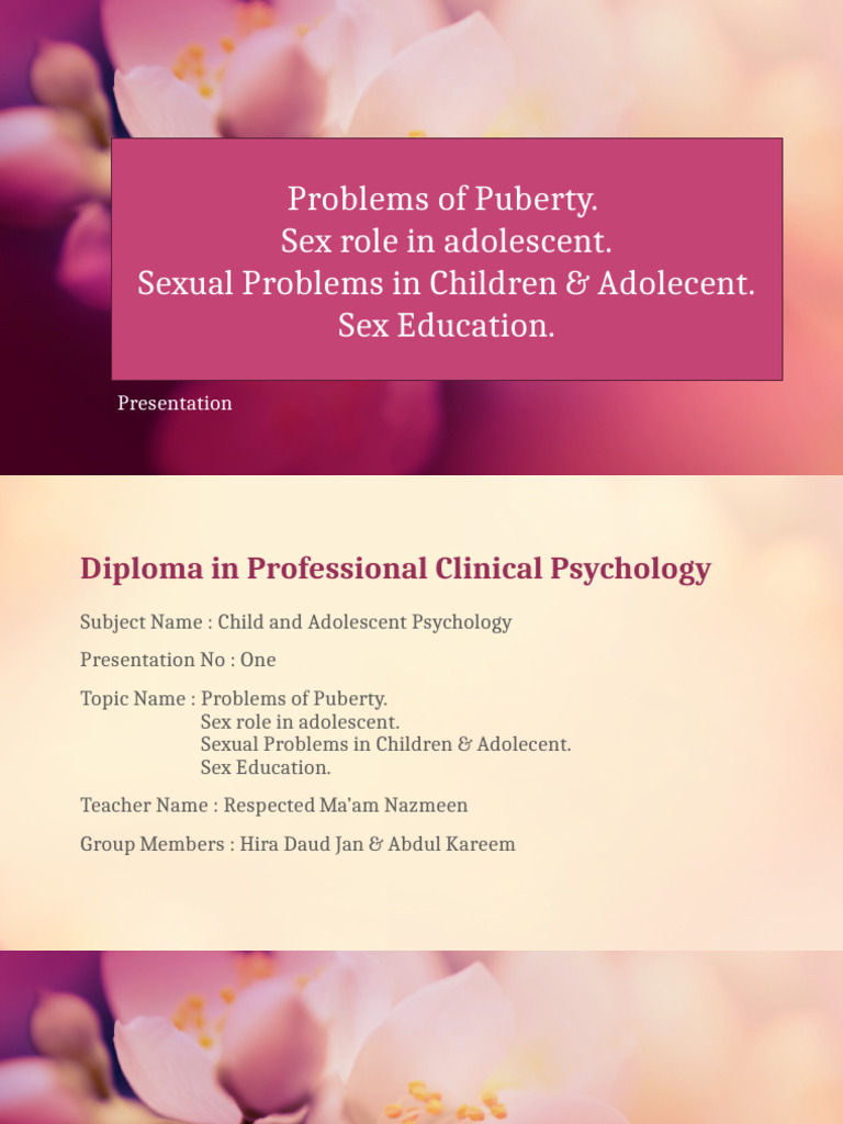 Child and Adolecent Psychology Presentation-1 | PDF | Adolescence ...